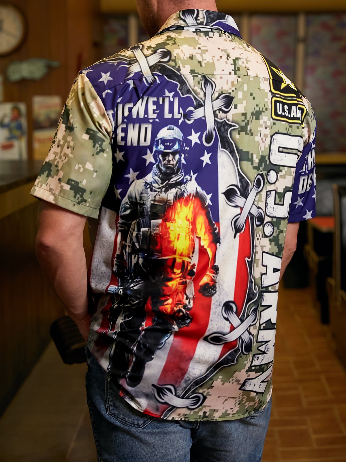 Hardaddy Veterans Chest Pocket Short Sleeve Casual Shirt | hardaddy